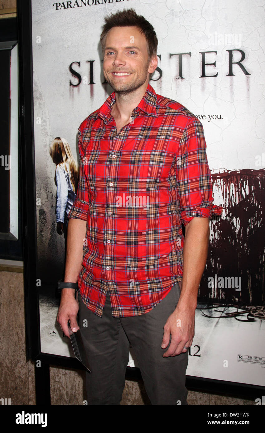 Joel McHale attends the screening of Summit Entertainment's 'Sinister ...