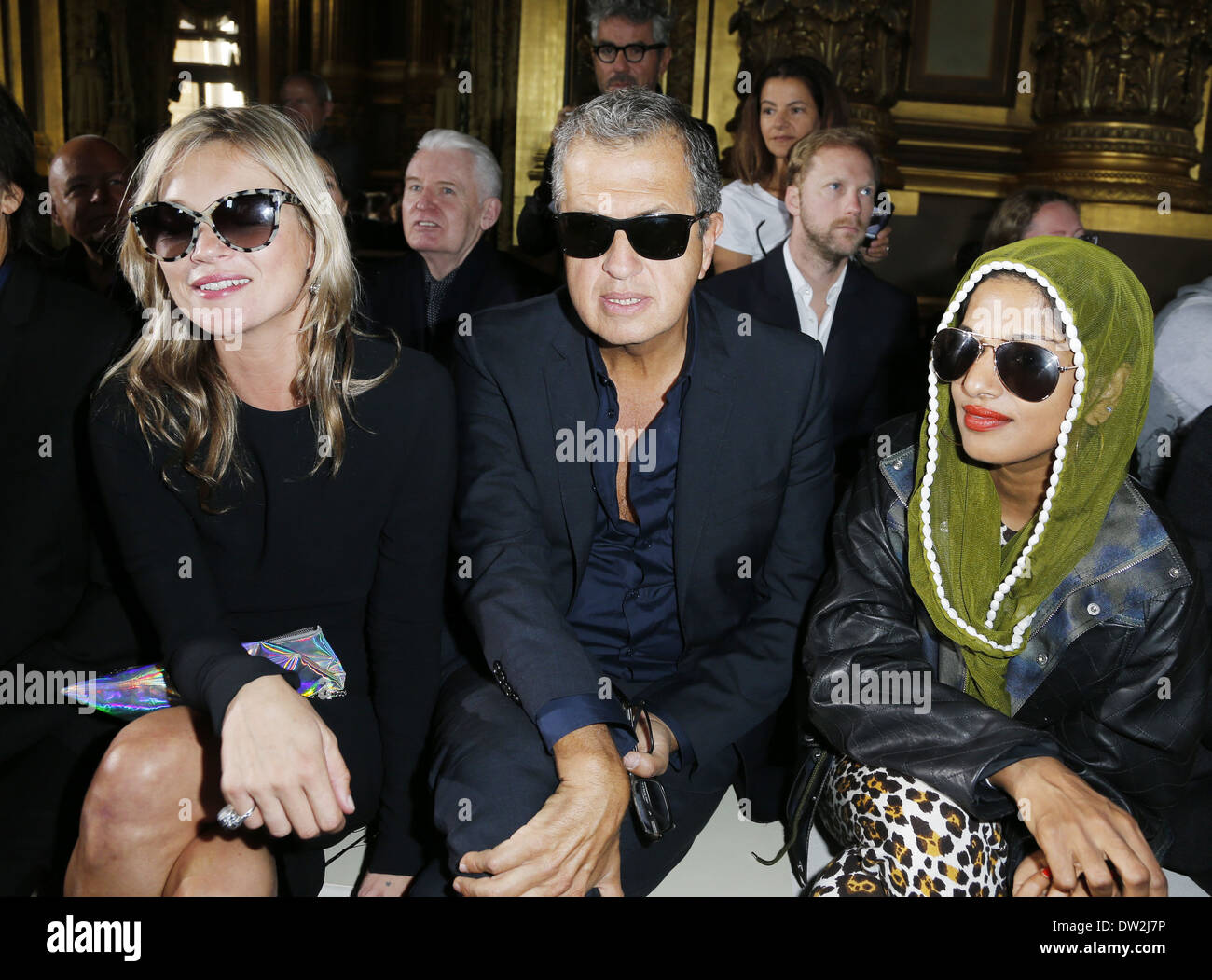 Kate Moss, Mario Testino and M.I.A Paris Fashion Week Spring/Summer ...