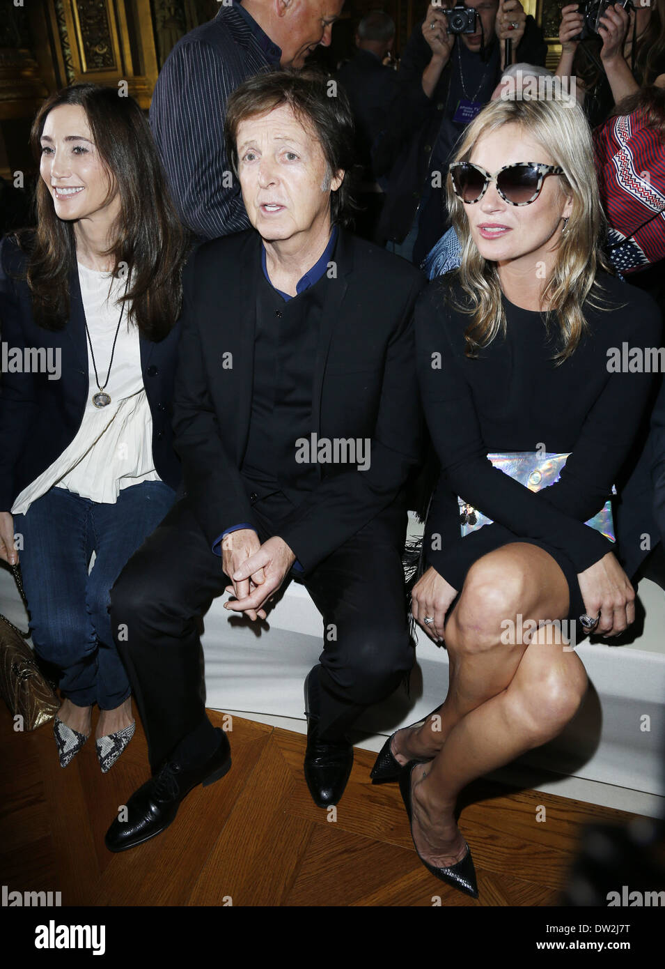 Nancy Shevell, Sir Paul McCartney and Kate Moss Paris Fashion Week ...