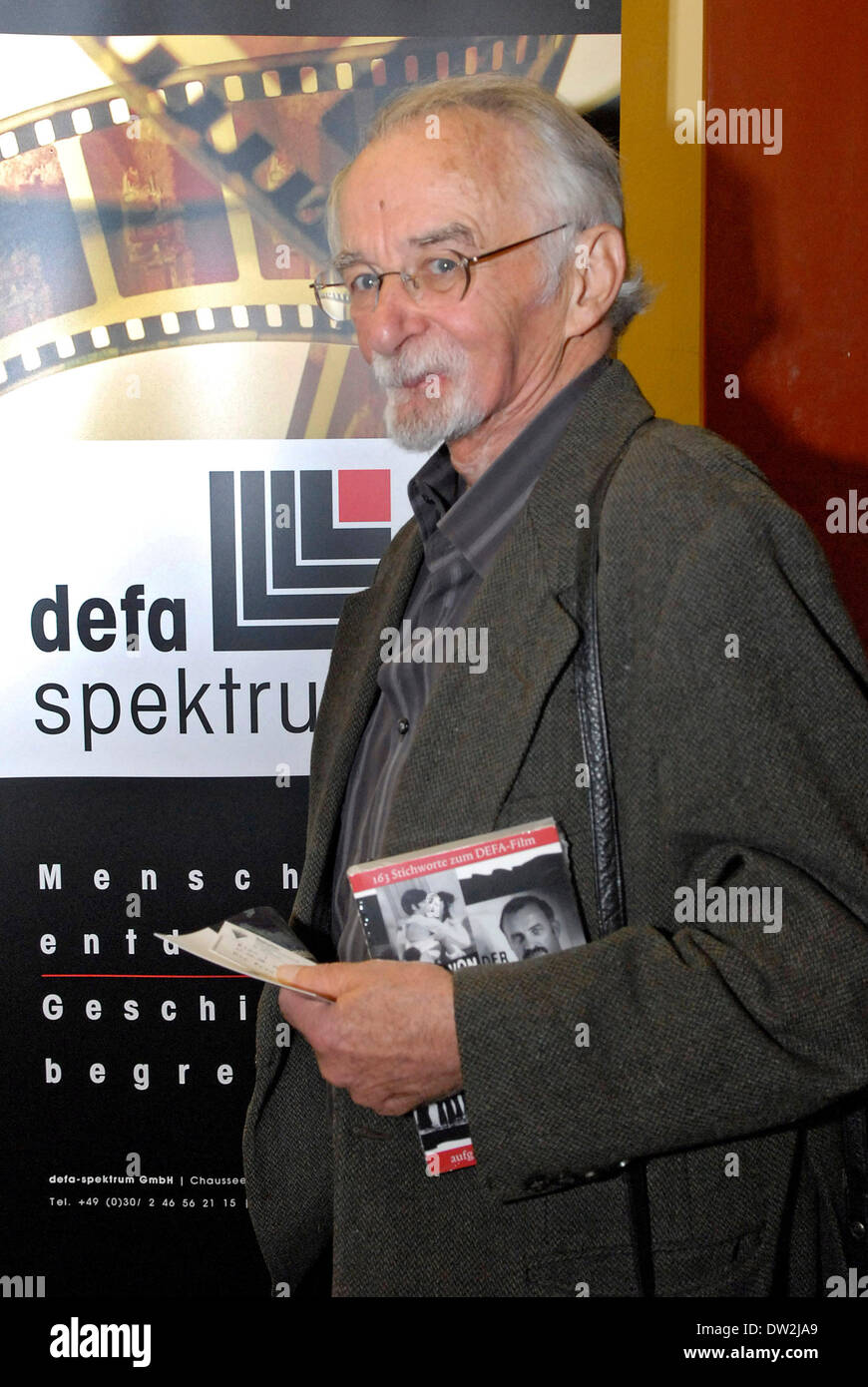 Günter Reisch bei der Wiederaufführung des DEFA Films "Die Freun und ...