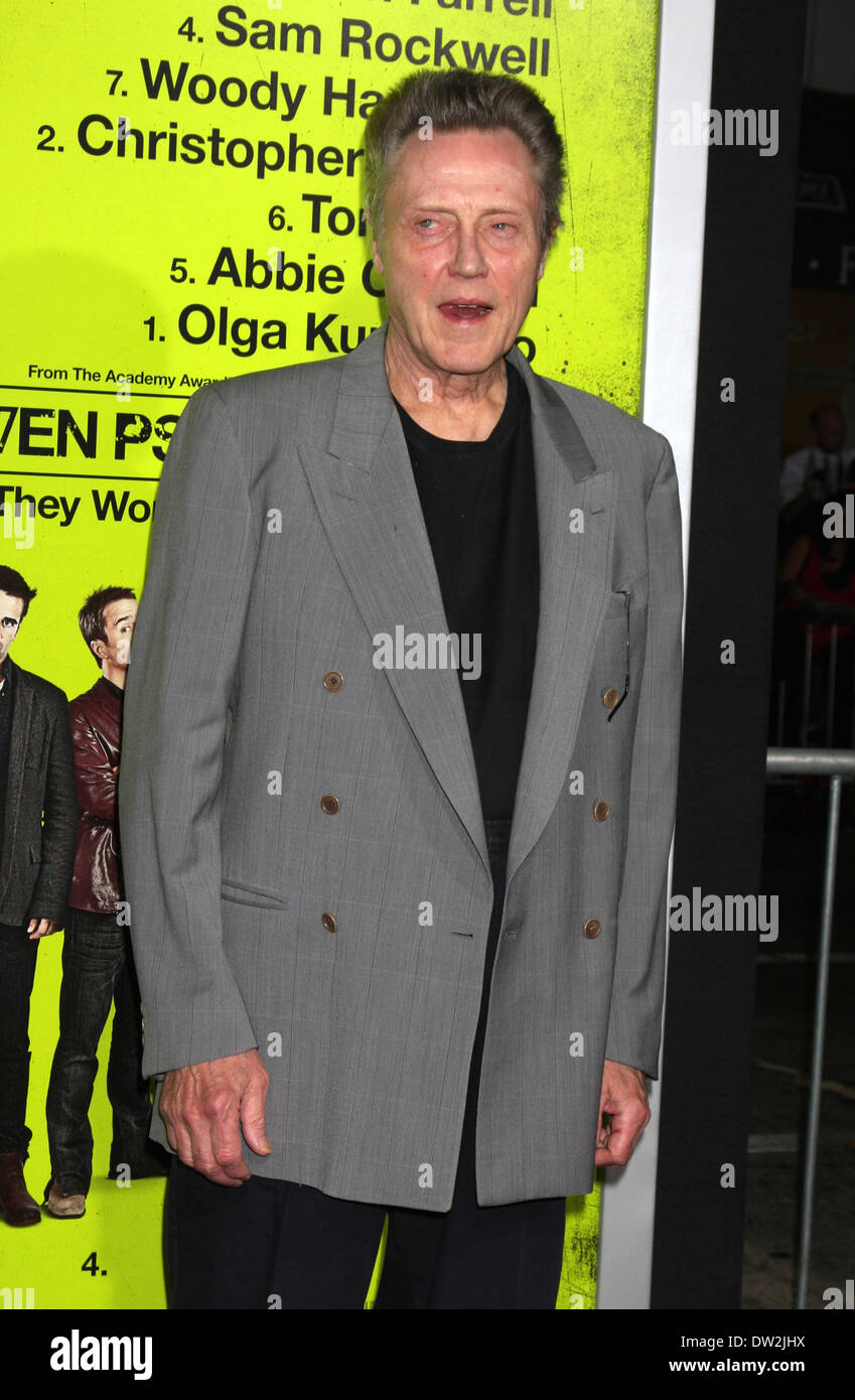 Christopher Walken "Seven Psychopaths" - Los Angeles Premiere ...