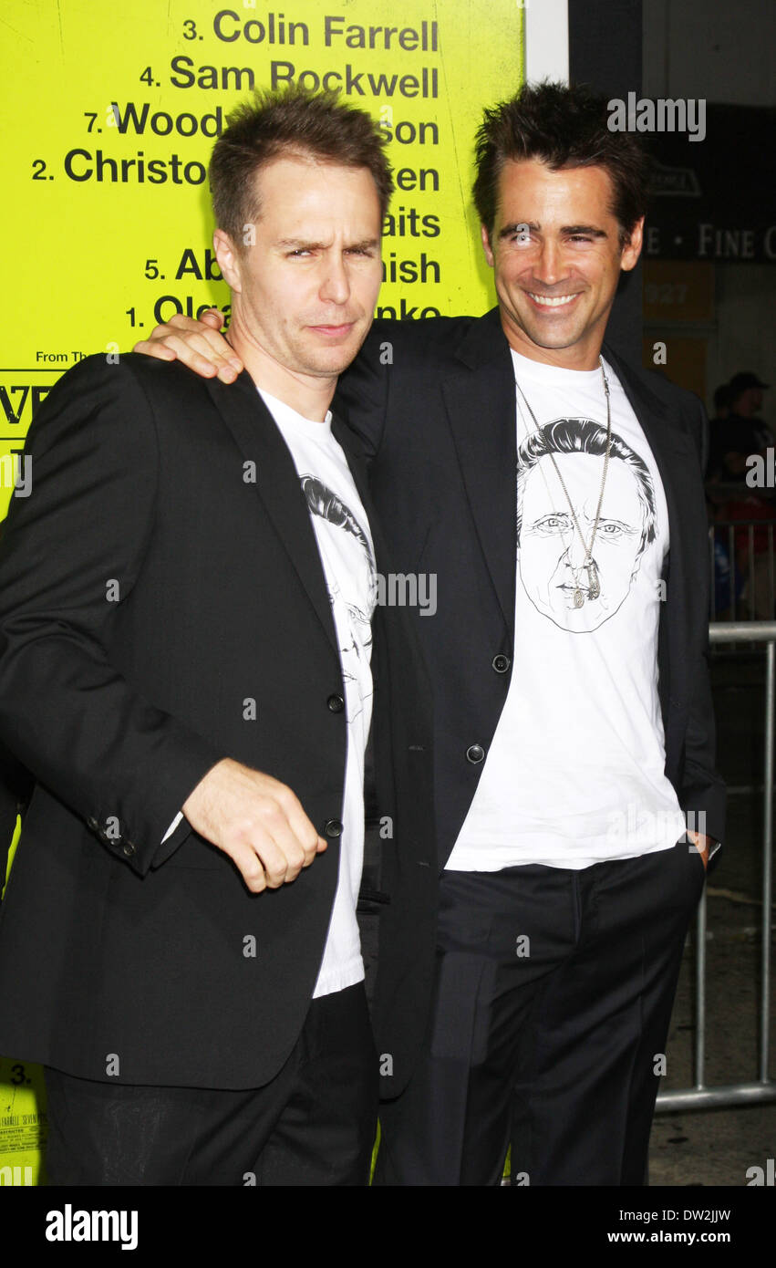 Sam Rockwell, Colin Farrell "Seven Psychopaths" - Los Angeles Premiere ...