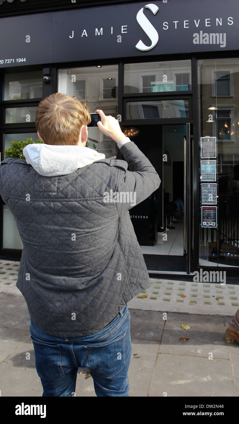 James Arthur 'X Factor' finalists visit Jamie Stephens Salon in west ...