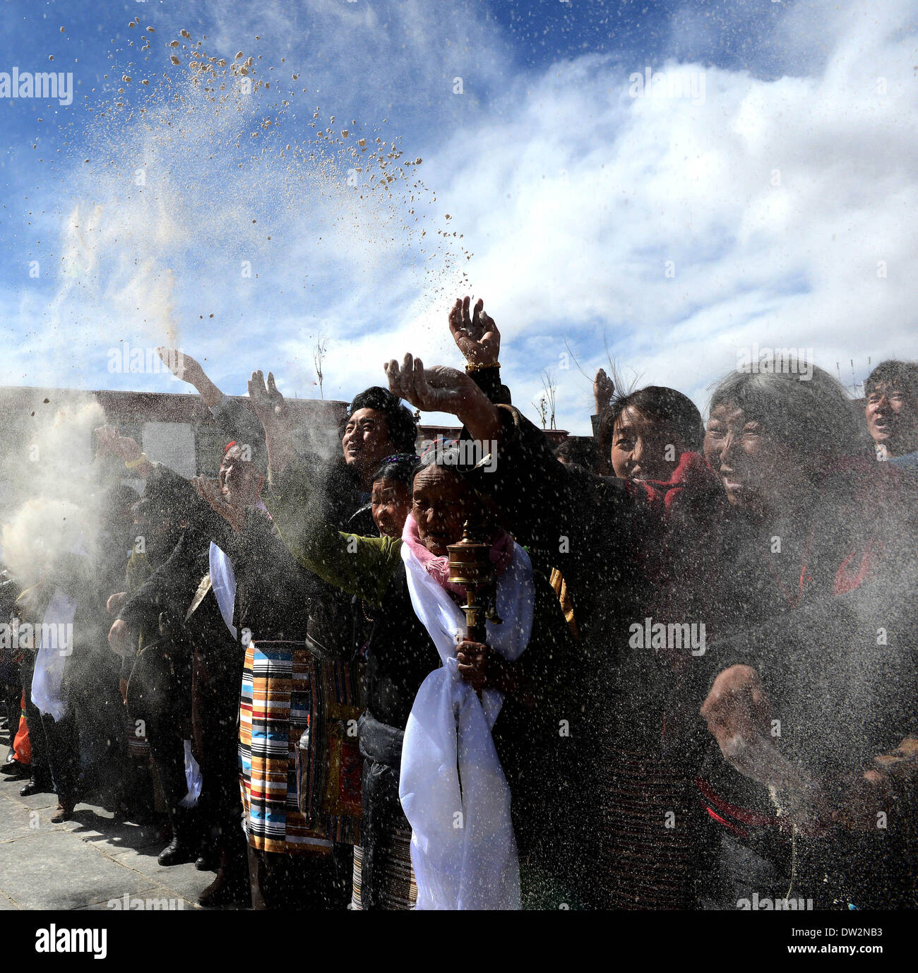 Tibetan Prayer Flags On Poles High Resolution Stock Photography and ...