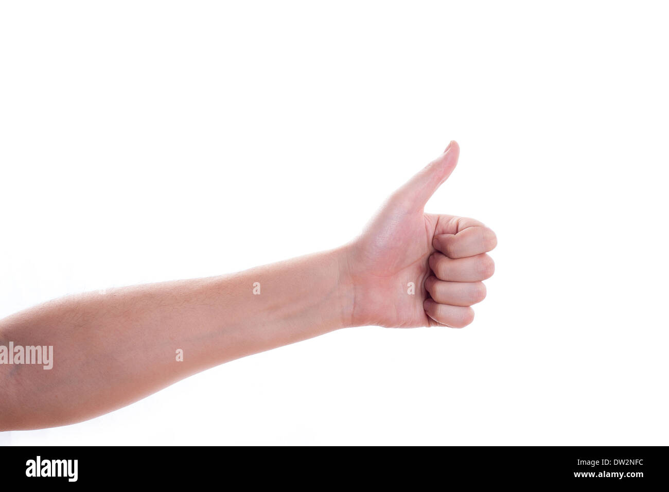 Like, dislike hand on the white background Stock Photo - Alamy