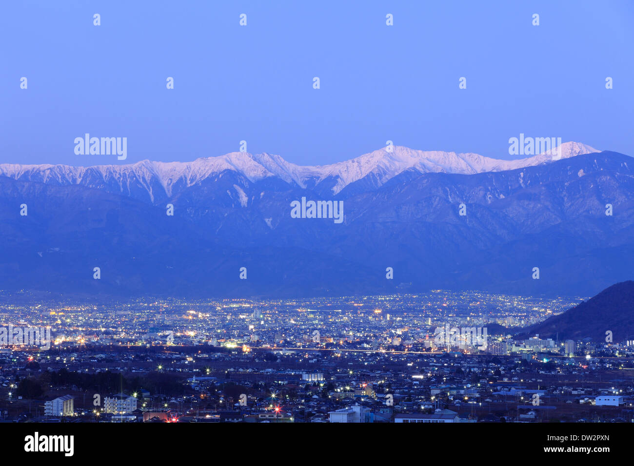 Kofu Basin, Yamanashi Prefecture Stock Photo - Alamy