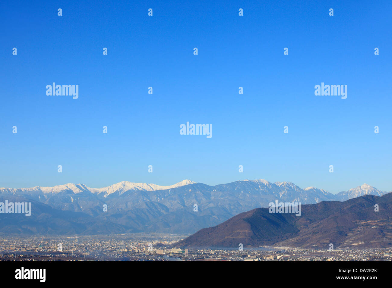 Kofu Basin, Yamanashi Prefecture Stock Photo - Alamy