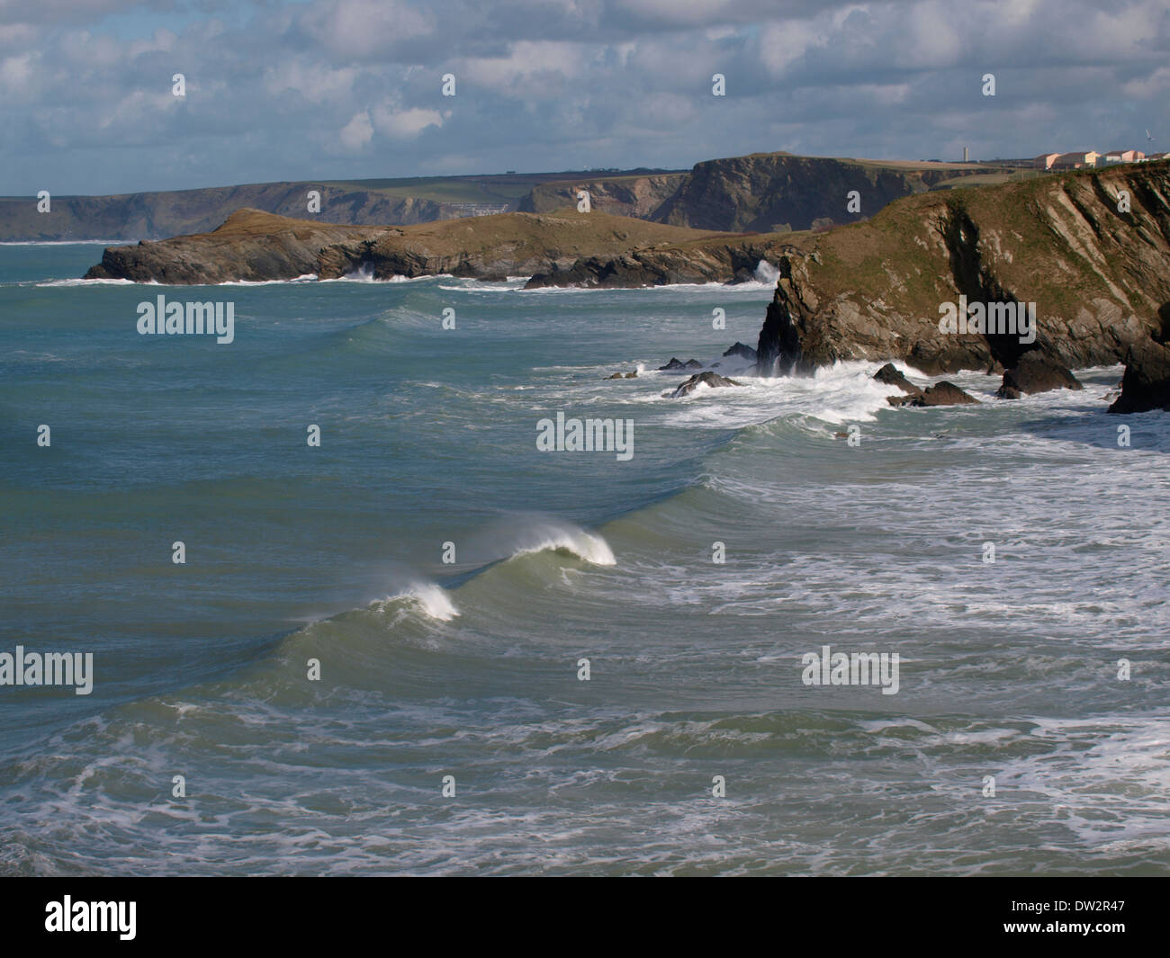 View along cornish coast hi-res stock photography and images - Alamy