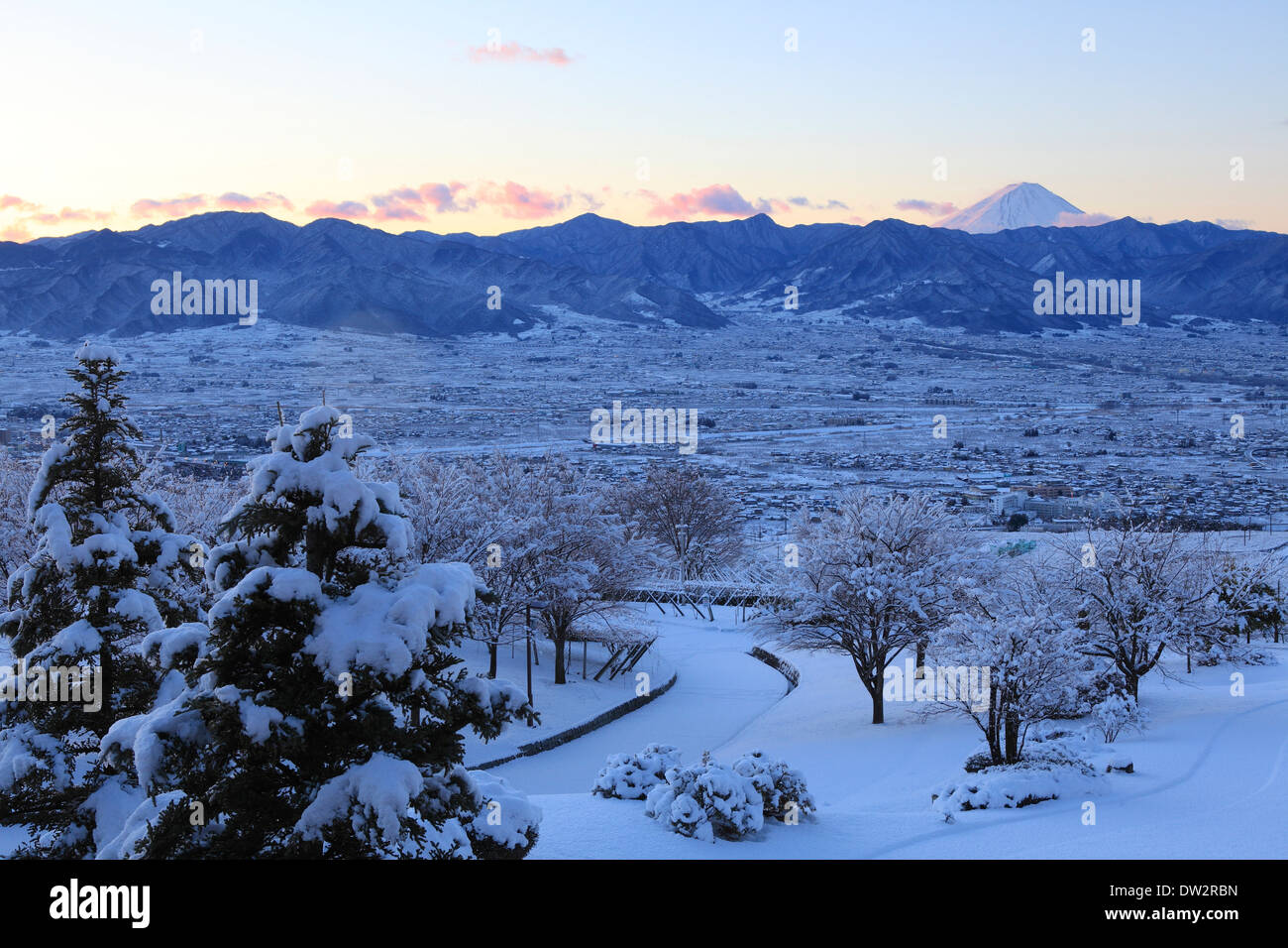 Kofu Basin, Yamanashi Prefecture Stock Photo - Alamy