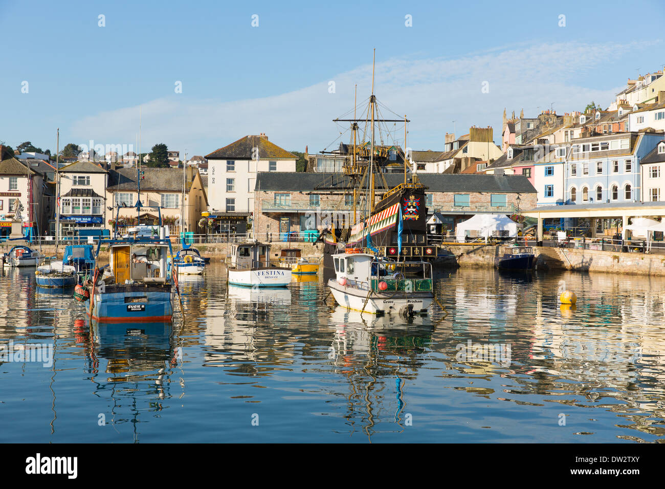 Brixham harbour hi-res stock photography and images - Alamy