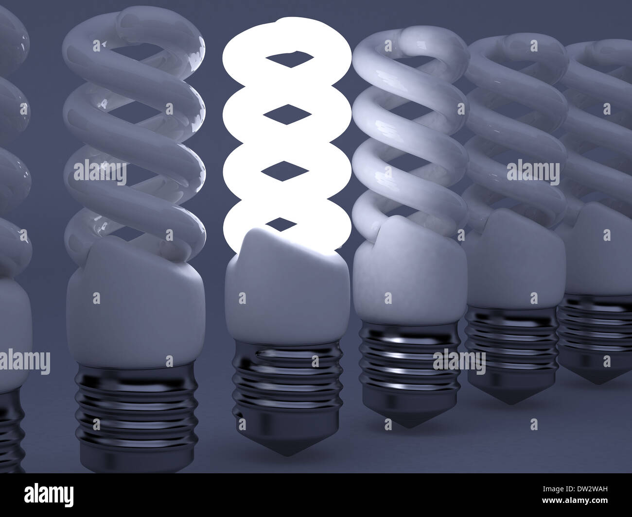 High resolution image. 3d rendered illustration. Light bulb symbol ...