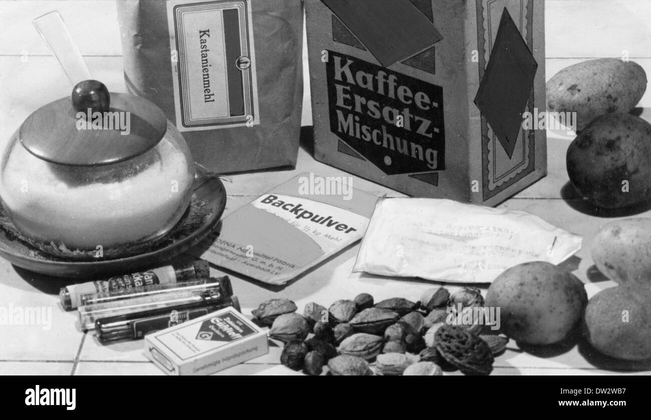 Food and ingredients for pastry such as chestnut flour, baking powder ...