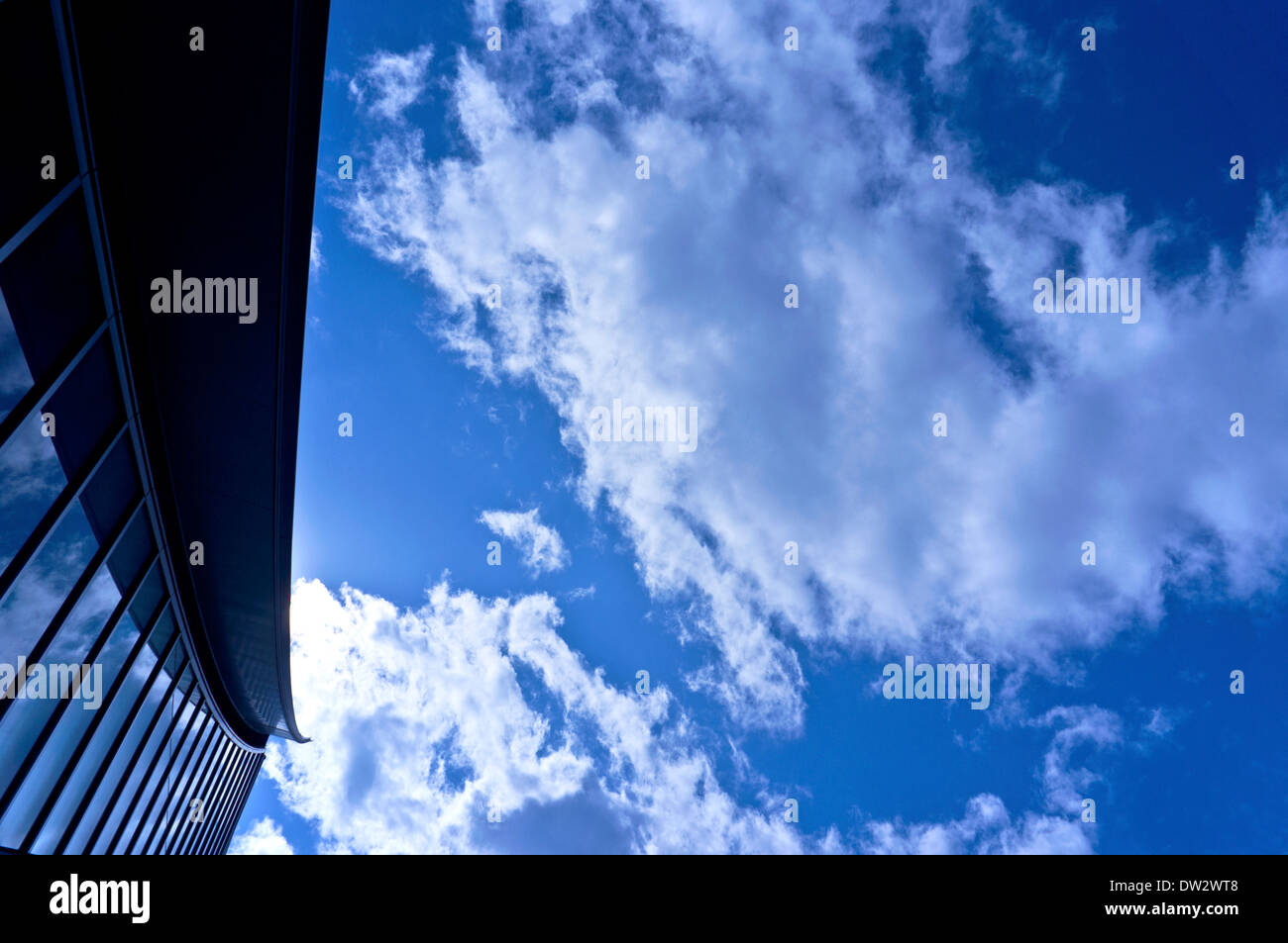 Blue sky and building Stock Photo - Alamy