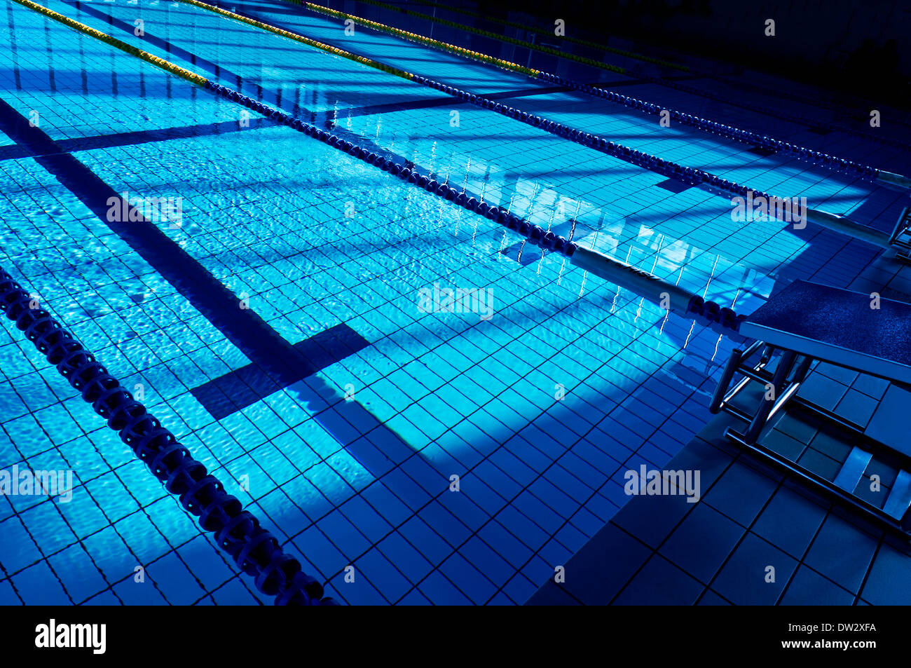 Indoor swimming pool with diving board hi-res stock photography and ...