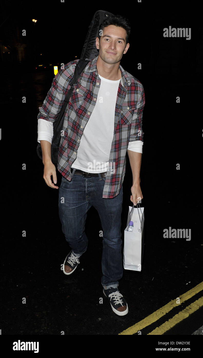 Scott Ritchie of Times Red X Factor contestants arrive back at their ...