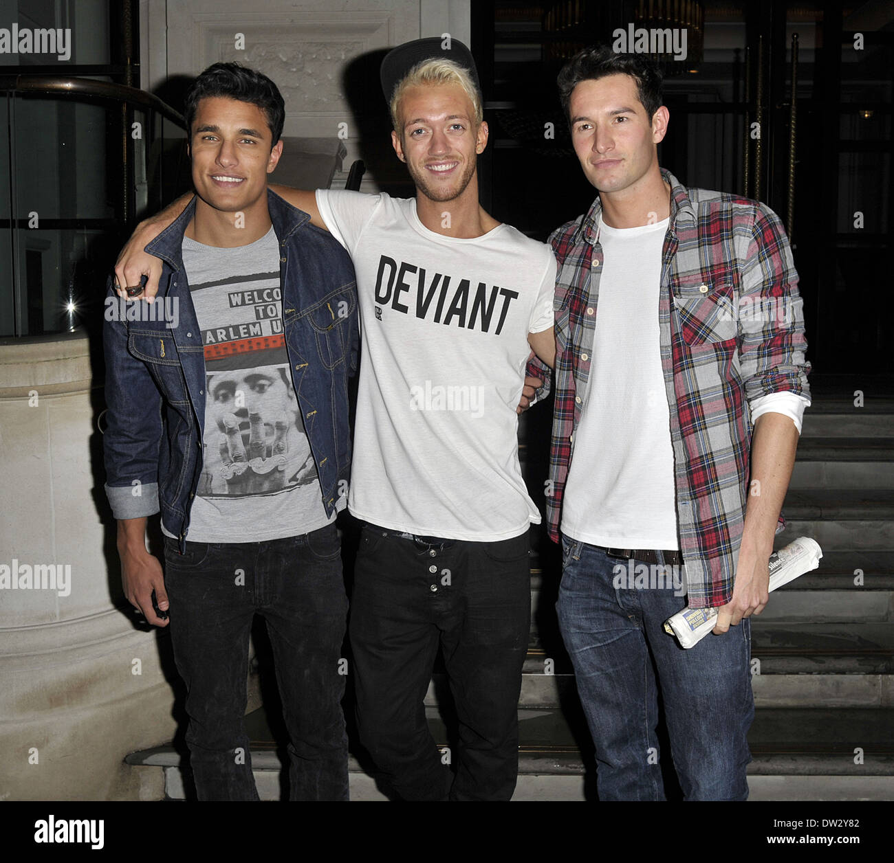 Staz Nair, Luke White and Scott Ritchie of Times Red X Factor ...