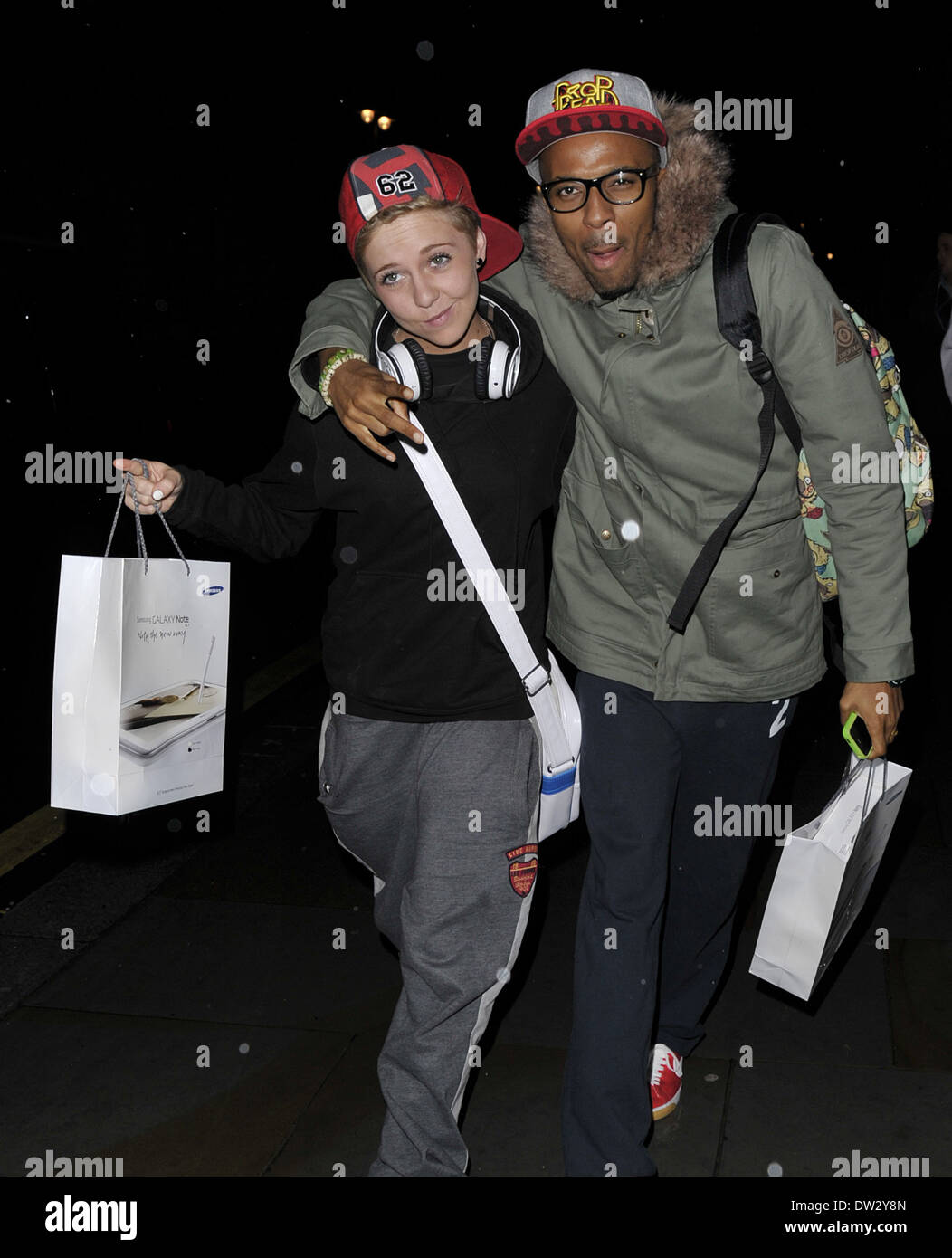 Simeon Dixon and Charlotte Rundle of MK1 X Factor contestants arrive ...