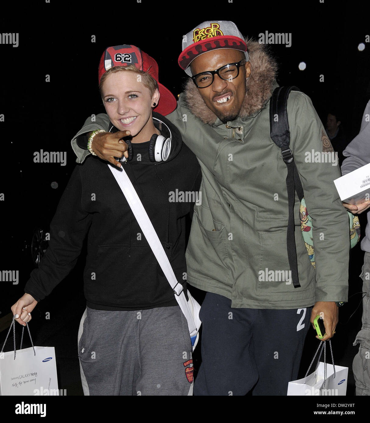 Simeon Dixon and Charlotte Rundle of MK1 X Factor contestants arrive ...