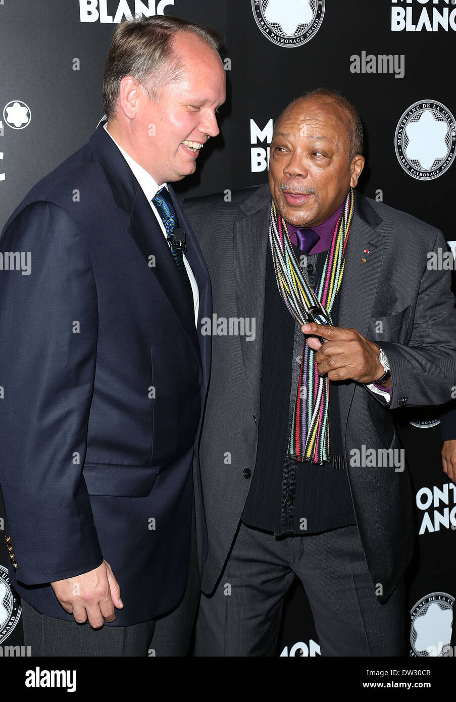 Jan-Patrick Schmitz and Quincy Jones 2012 Montblanc De La Culture Arts ...