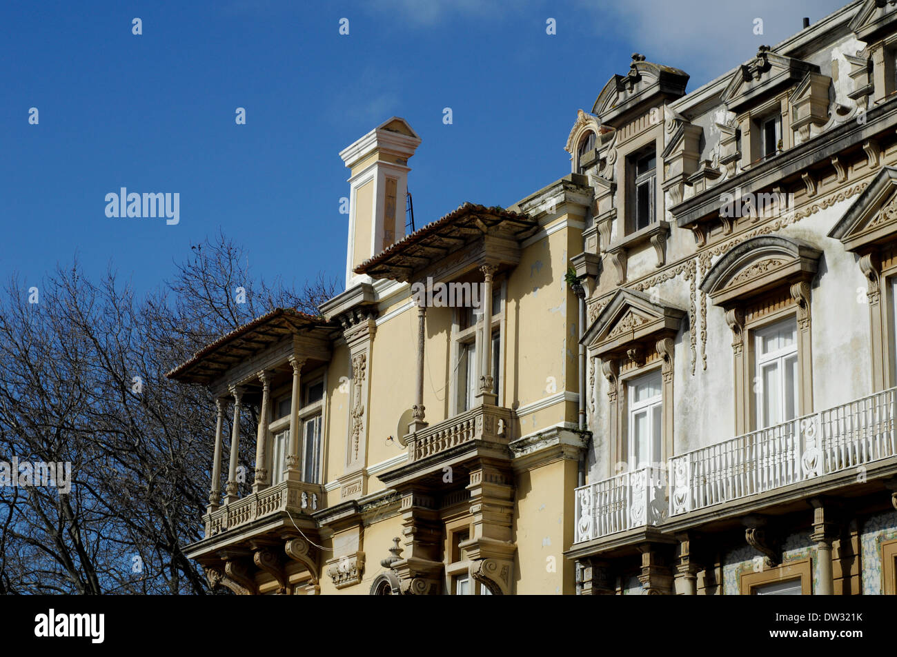 Typical old historic building Cascais Portugal Stock Photo - Alamy
