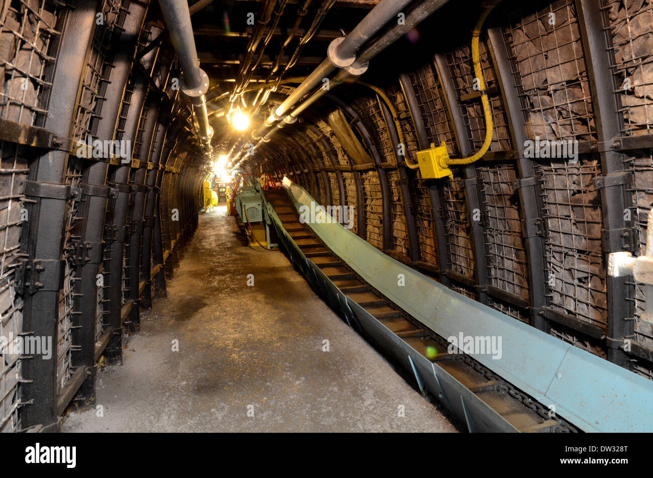 Bochum, Germany. 21st Feb, 2014. View of a reconstructed coal mining ...