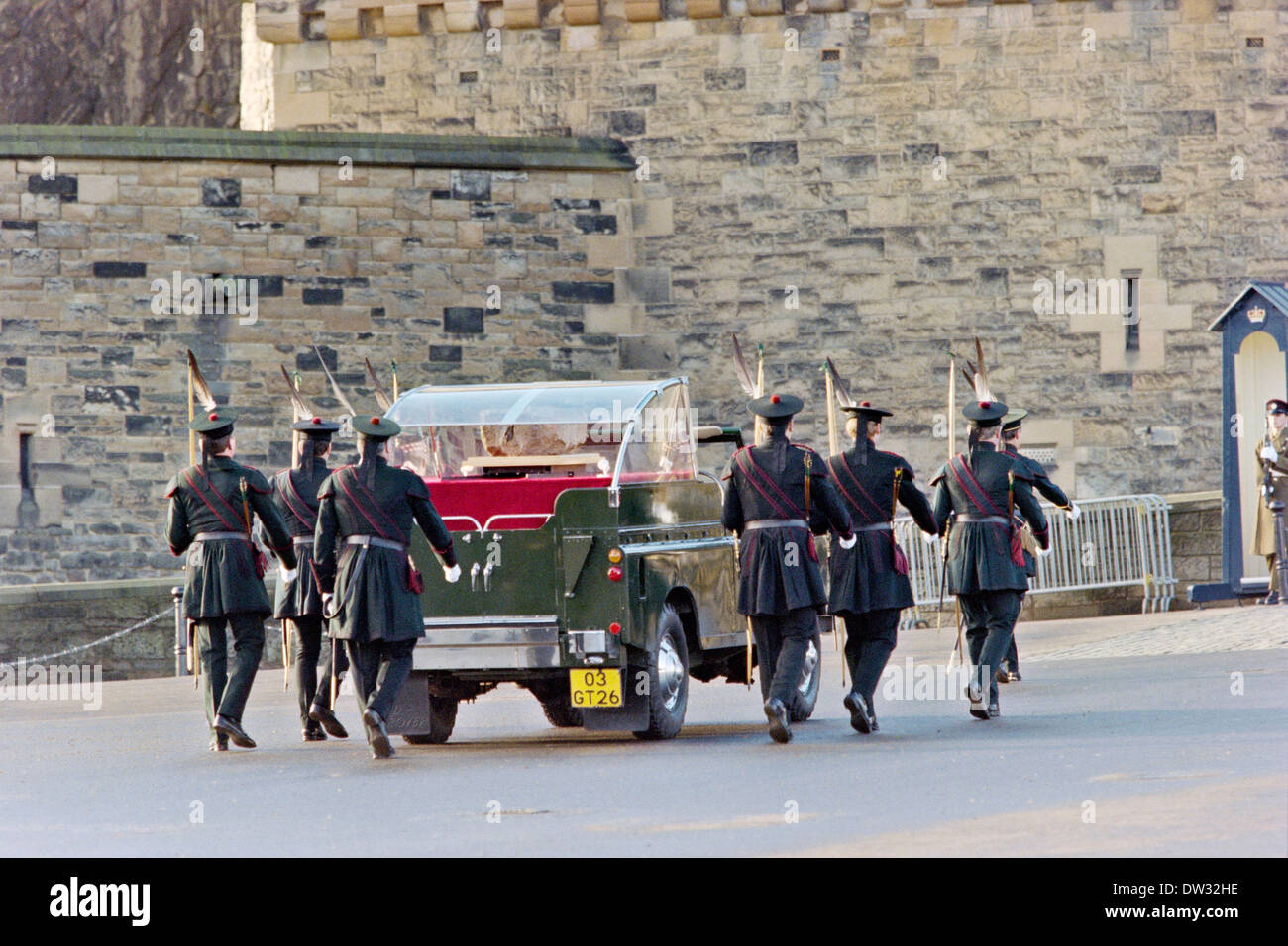 The Stone of Destiny (Stone of Scone) on the Esplanade at Edinburgh ...