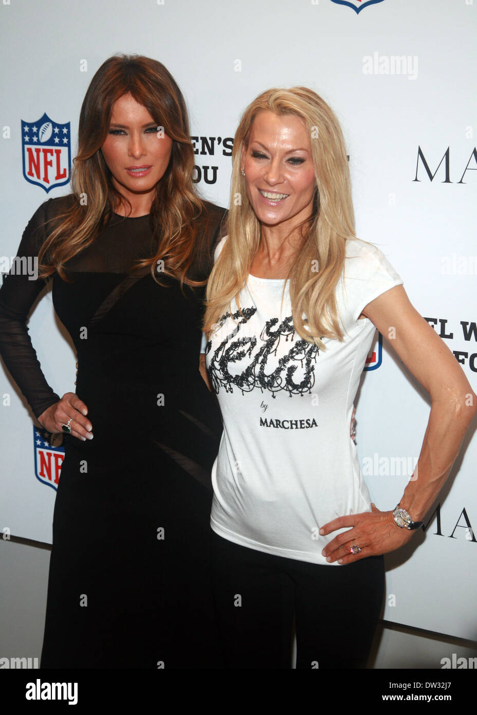 Melania Trump and Suzanne Johnson attends the NFL & Vogue Celebrate NFL ...