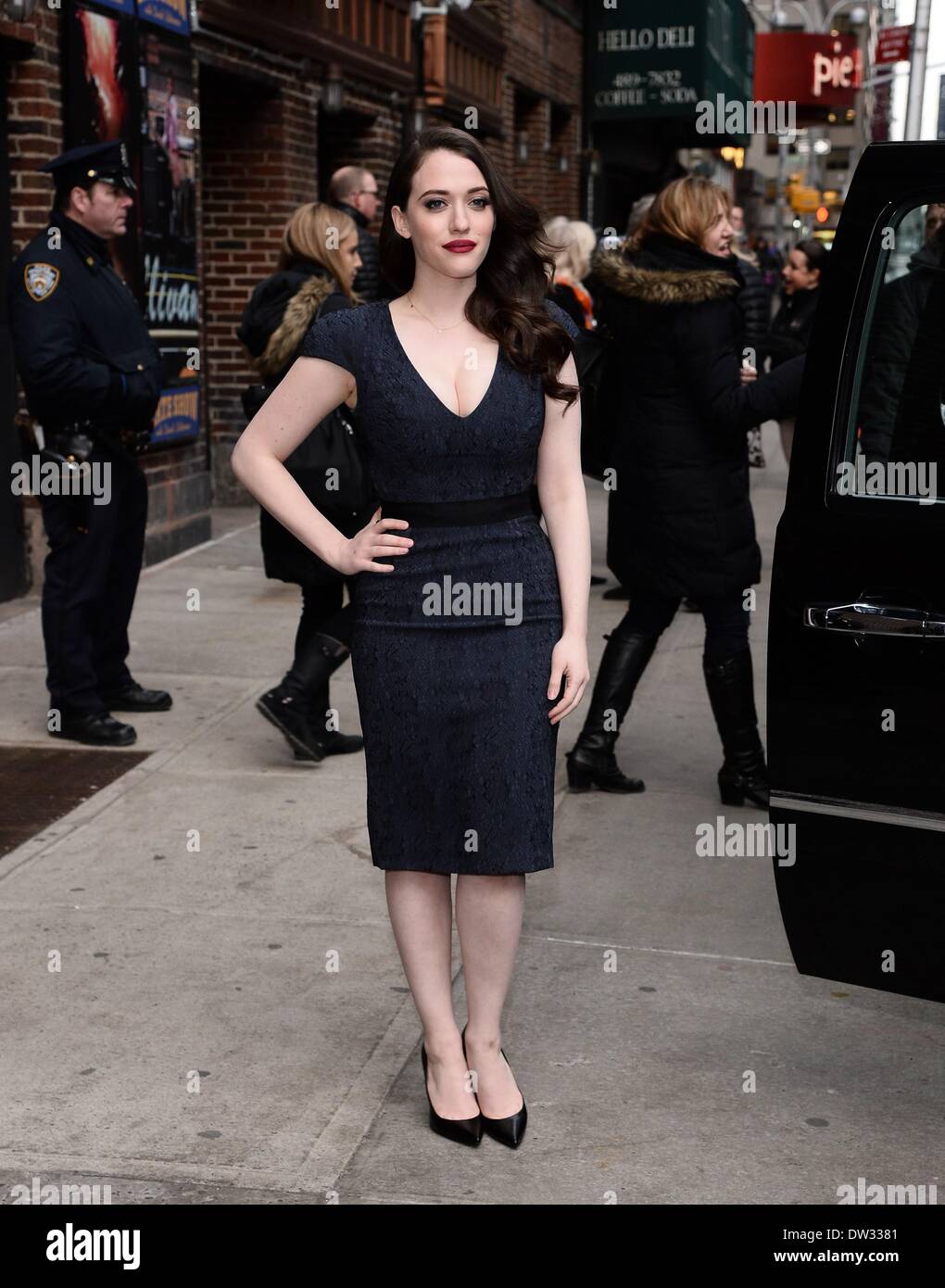 New York, NY, USA. 25th Feb, 2014. Kat Dennings at talk show appearance ...