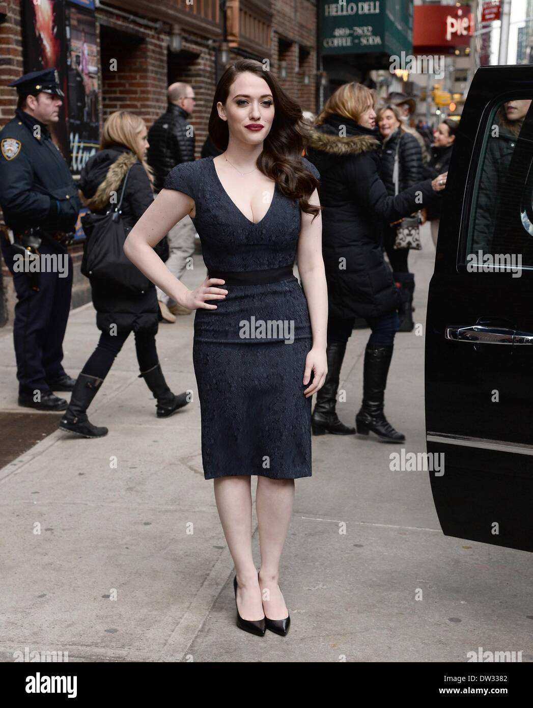 New York, NY, USA. 25th Feb, 2014. Kat Dennings at talk show appearance ...
