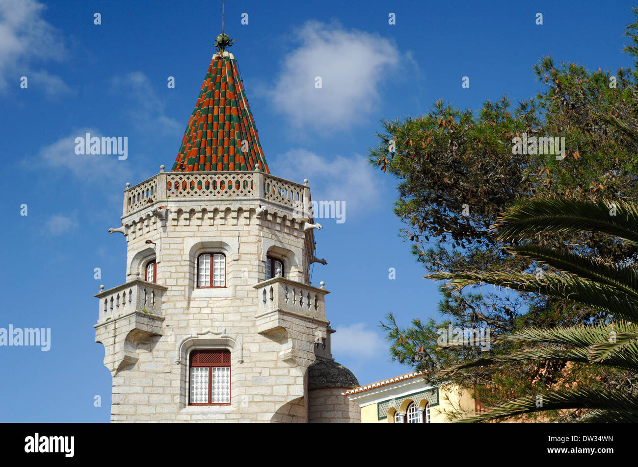 Portugal fort castle Cascais Stock Photo - Alamy