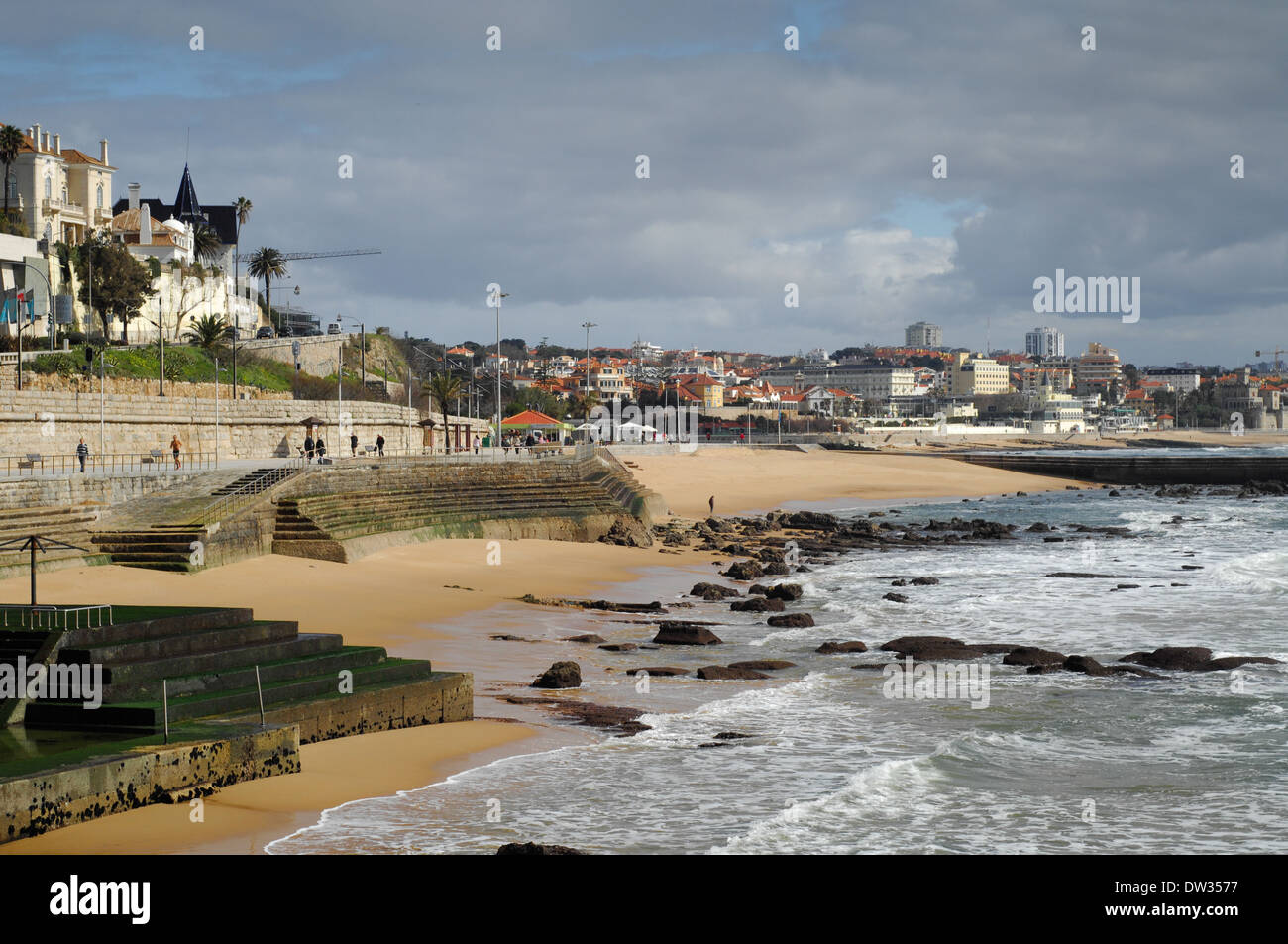Cascais seafront promenade Portugal Stock Photo - Alamy