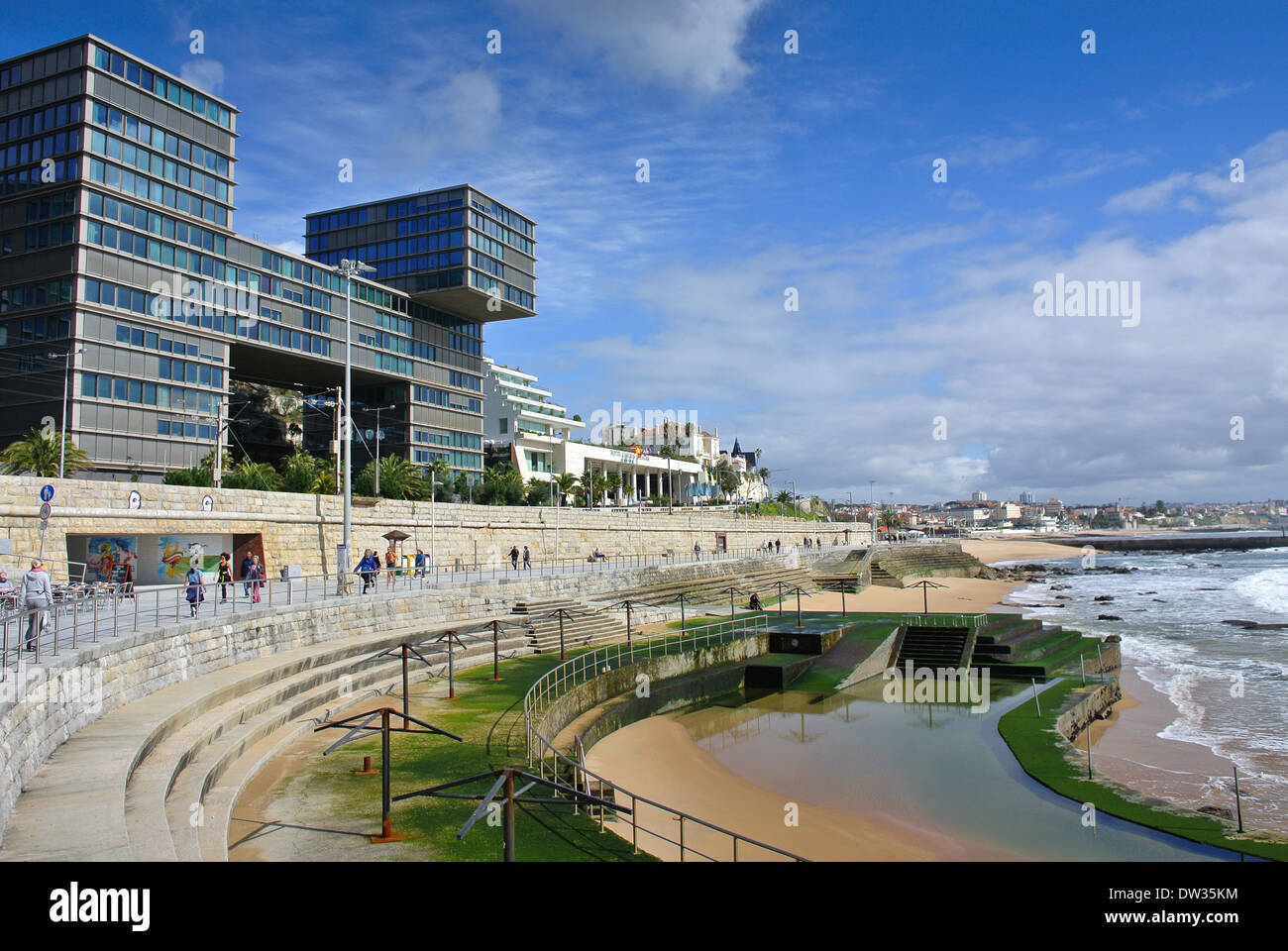 Estoril Cascais seafront promenade Portugal Stock Photo - Alamy