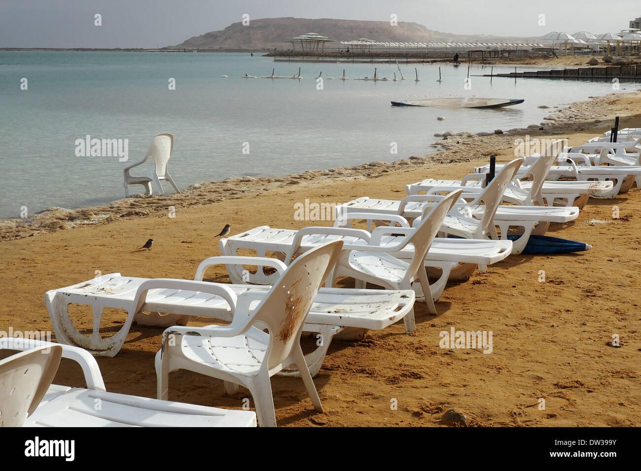 Shoreline of the Dead Sea Israel Stock Photo - Alamy