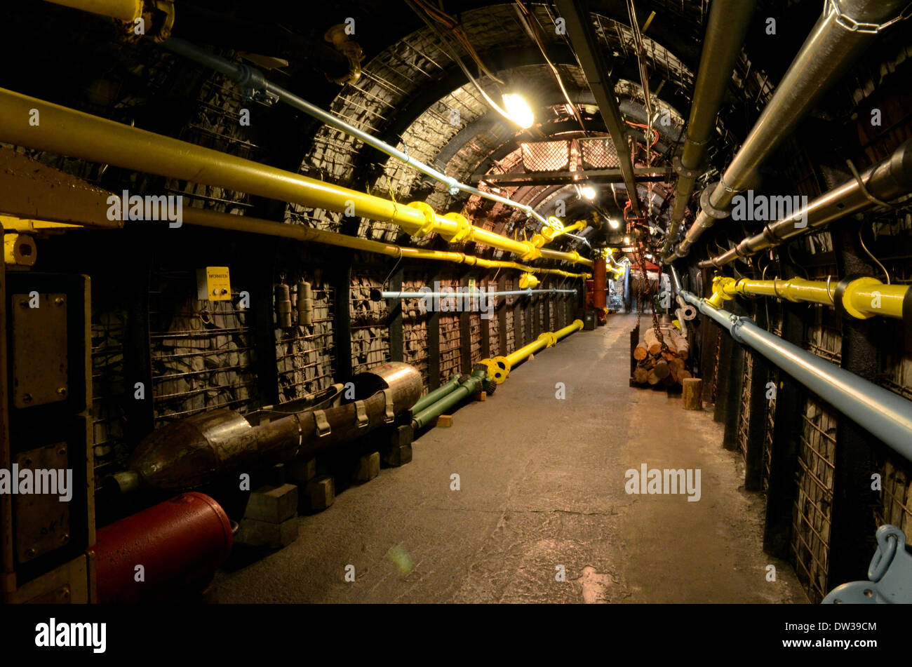 A Dahlbusch bomb, rescue bomb for spilled miners (L) is on display in ...