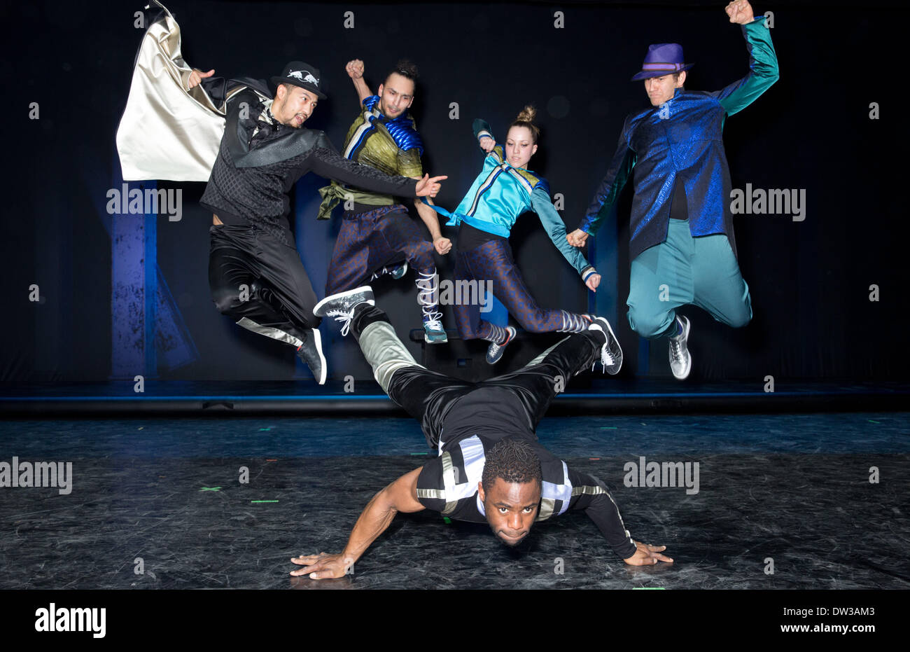 Flying steps dancers hi-res stock photography and images - Alamy