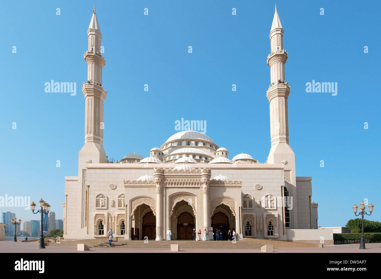 Mosque, city Sharjah, Sharjah (emirate), UAE Stock Photo - Alamy