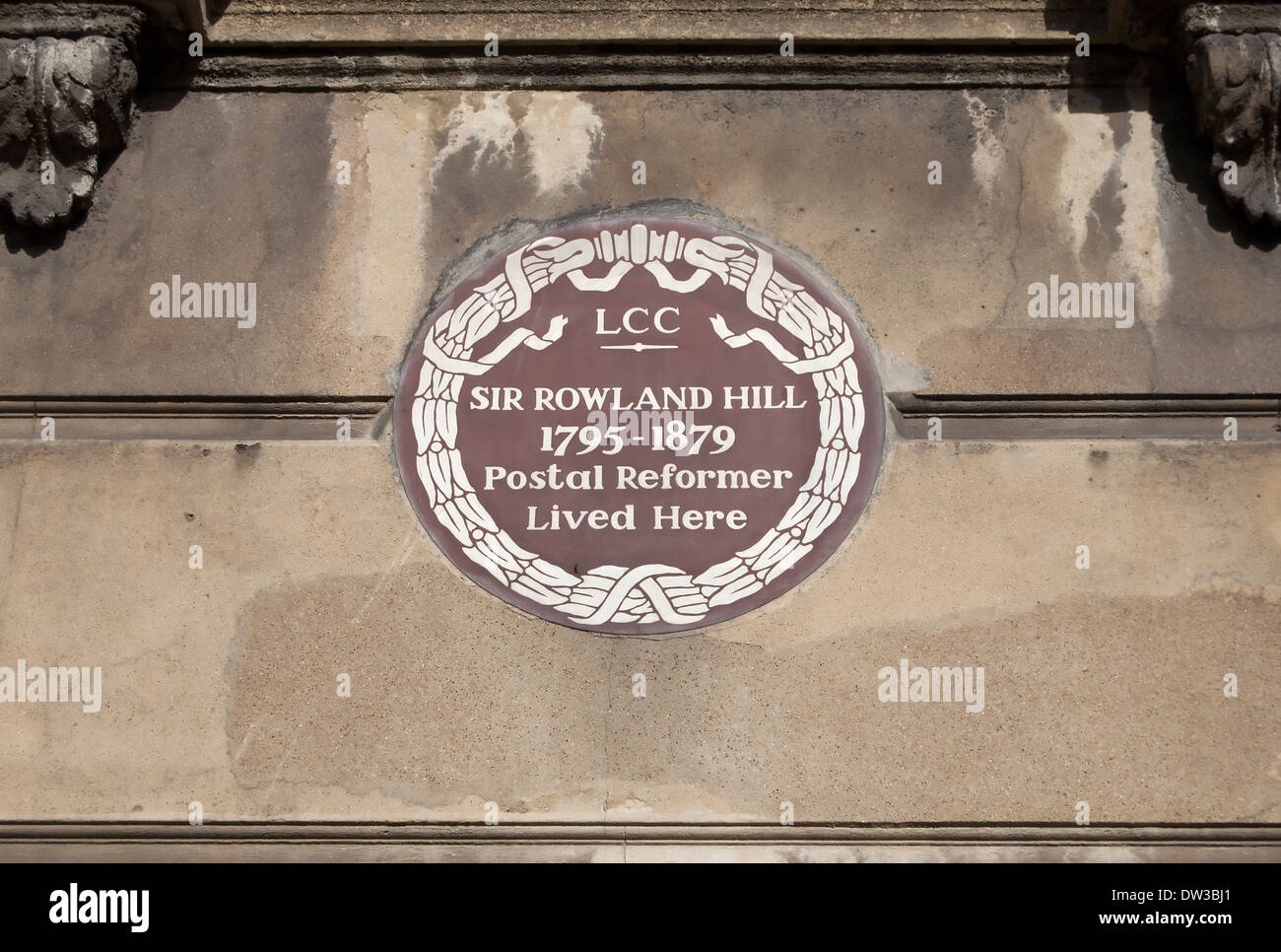 Sir roland hill plaque hi-res stock photography and images - Alamy