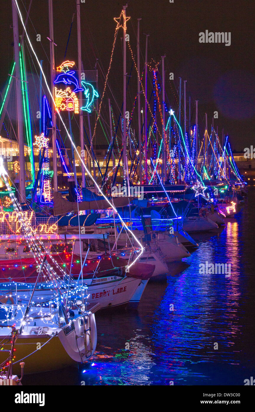 Luxury Yacht Night Harbor High Resolution Stock Photography and Images ...