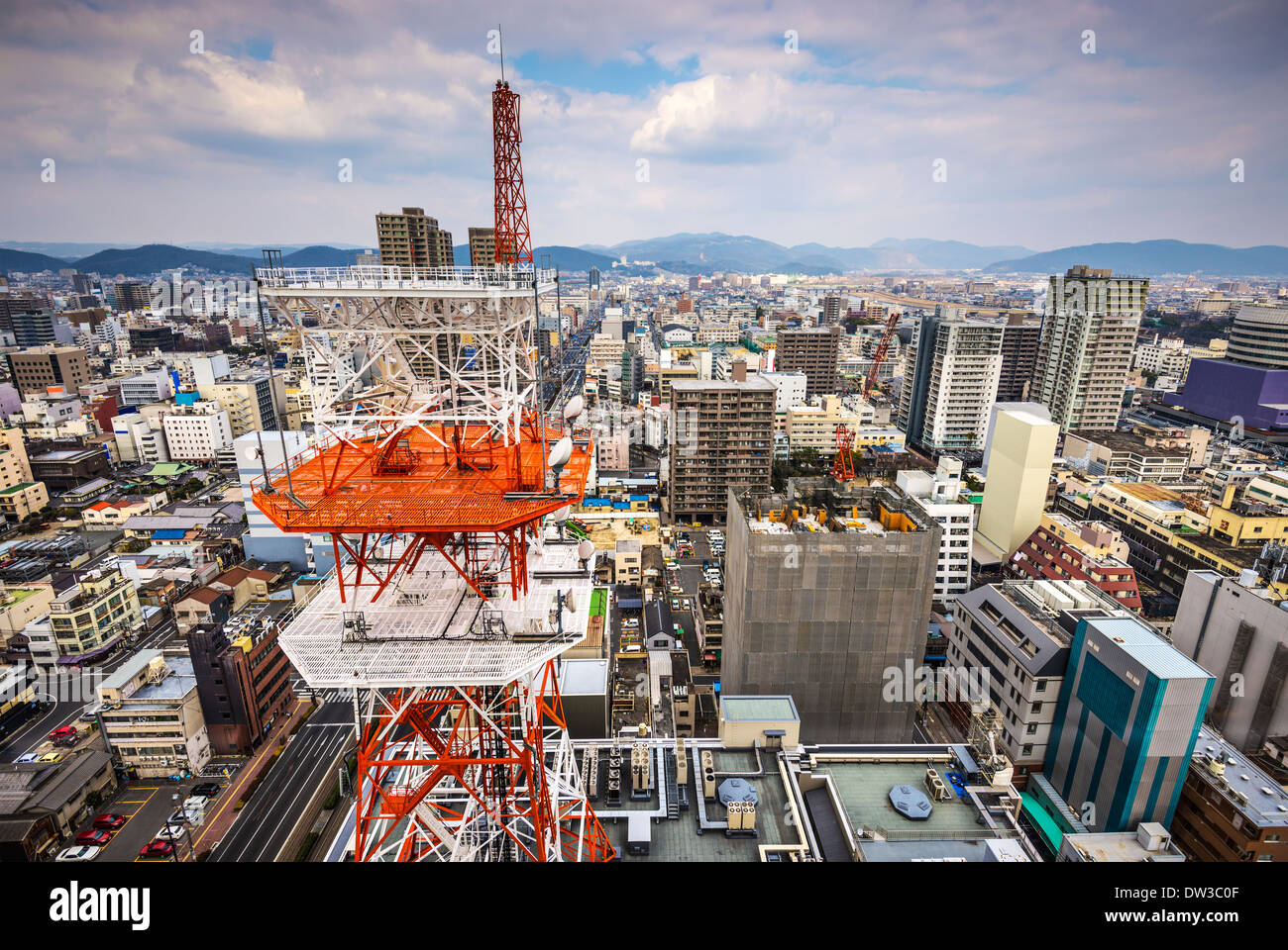 Okayama, Japan at downtown kita-ku district Stock Photo - Alamy