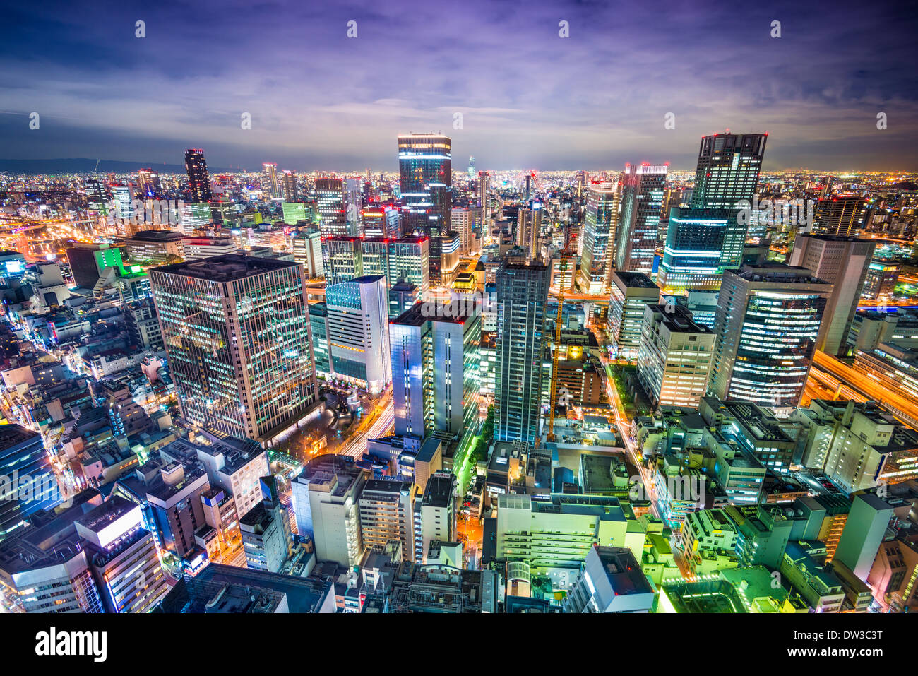 Osaka city aerial hi-res stock photography and images - Alamy