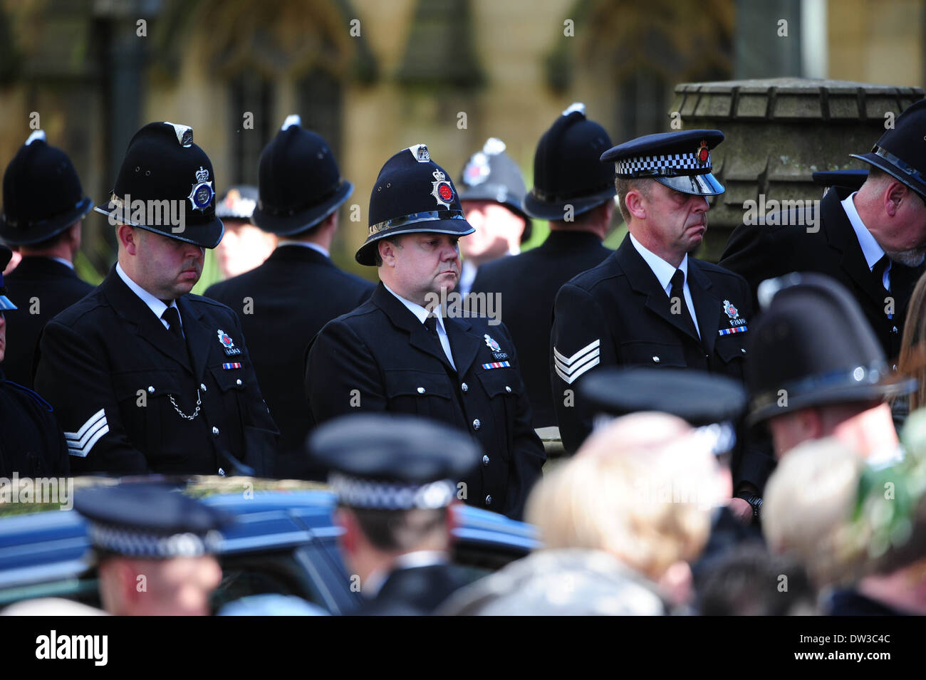 Atmosphere The funeral of PC Nicola Hughes at Manchester Cathedral ...