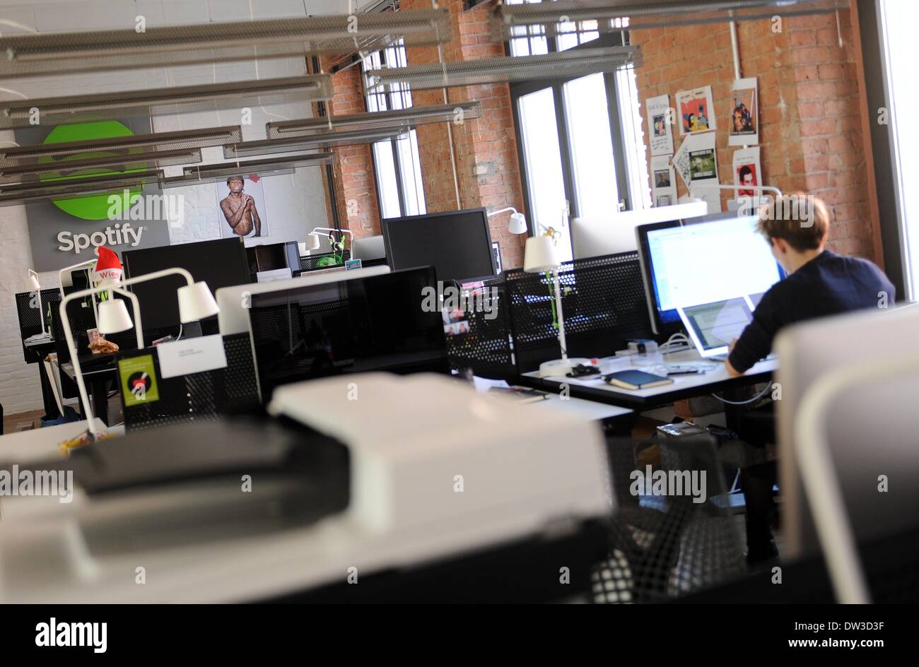 The offices of the music streaming service Spotify in Berlin, Germany ...