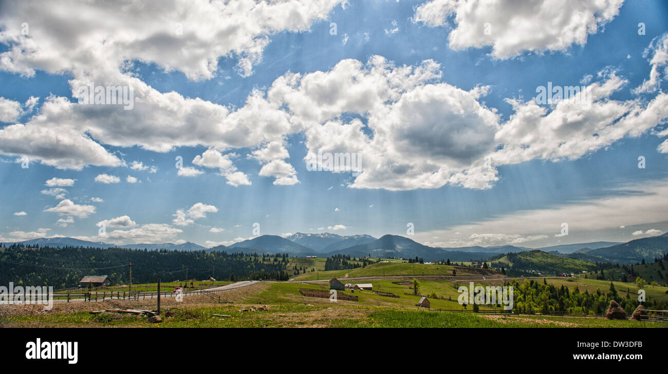 Landscape in Romania Stock Photo - Alamy