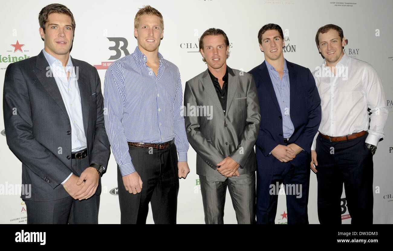 Taylor Pyatt, Marc Staal, Brad Richards, Ryan McDonagh and Derek Stepan ...