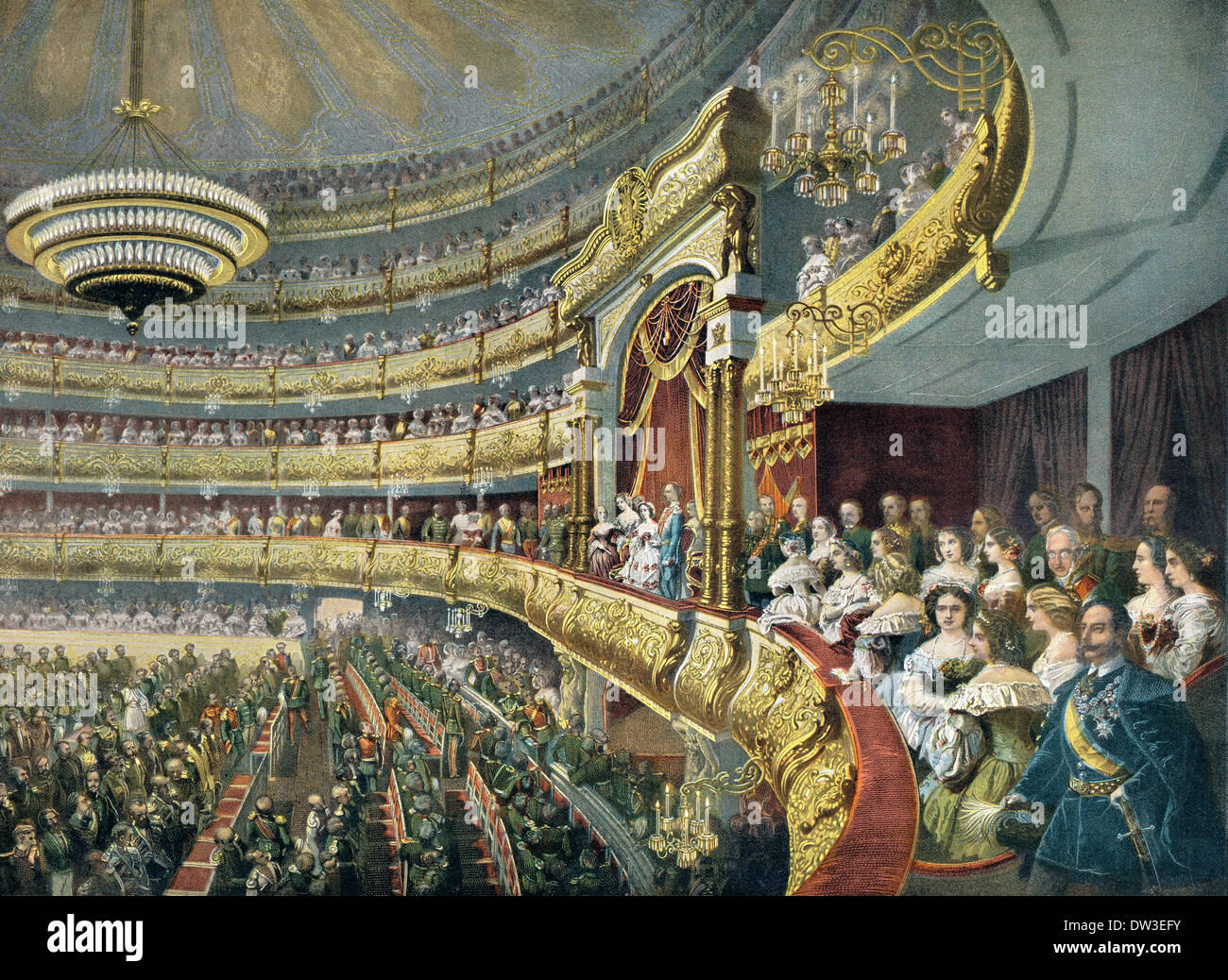 Reopening of the Bolshoi Theatre, a historic theatre in Moscow Stock ...