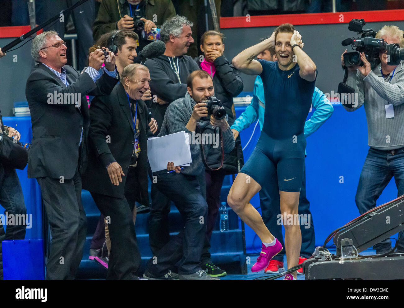 French pole vaulter Renaud Lavillenie set a world record * of 6.16m at ...