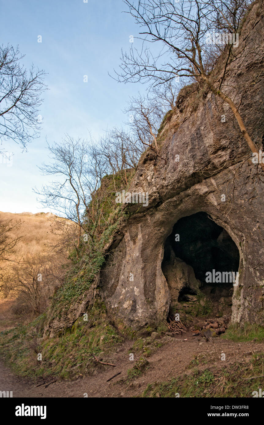 Dove hole cave, Dovedale, Peak District National Park, England, UK ...