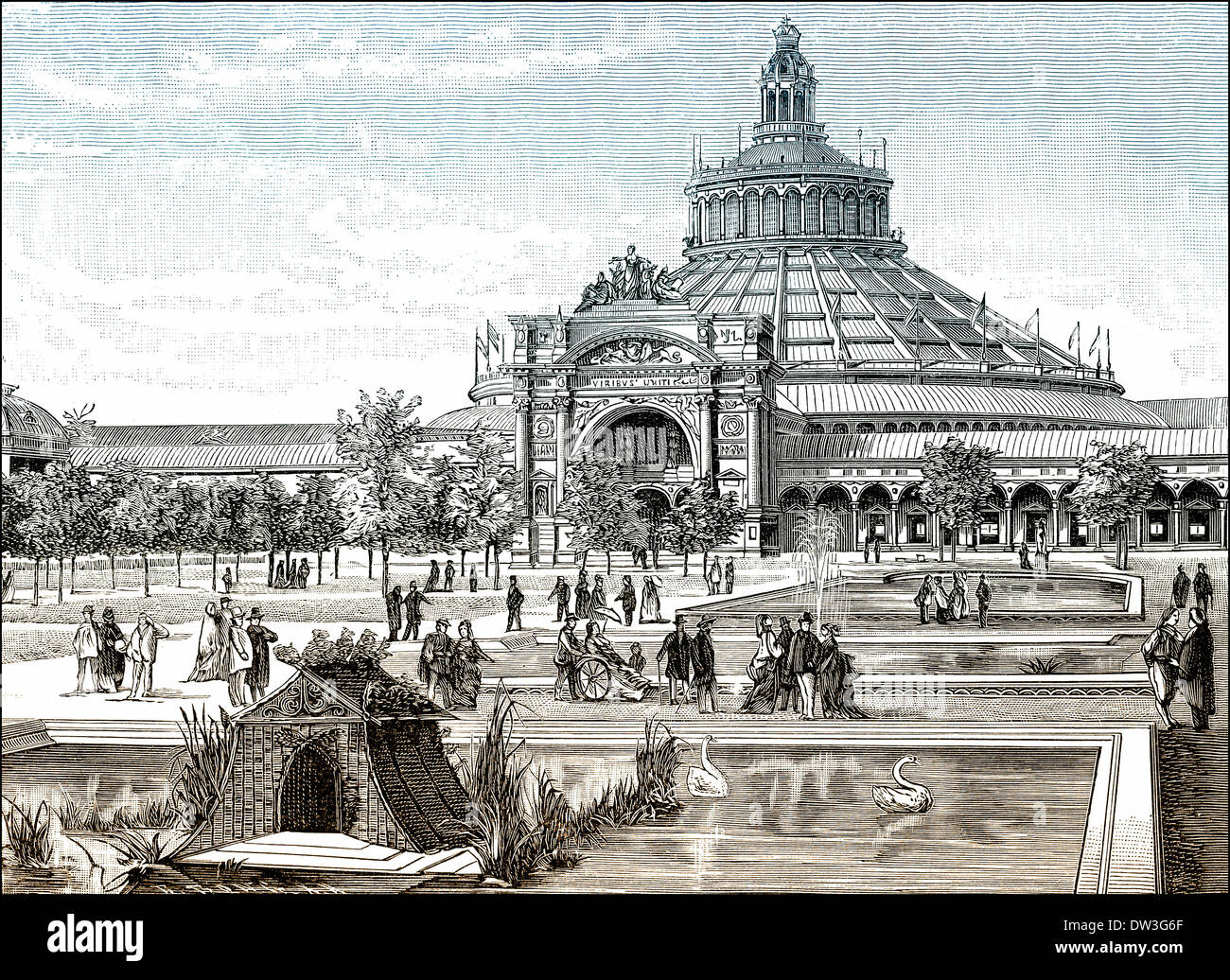 The Rotunde in Vienna, Austria, World Fair of 1873 Stock Photo - Alamy