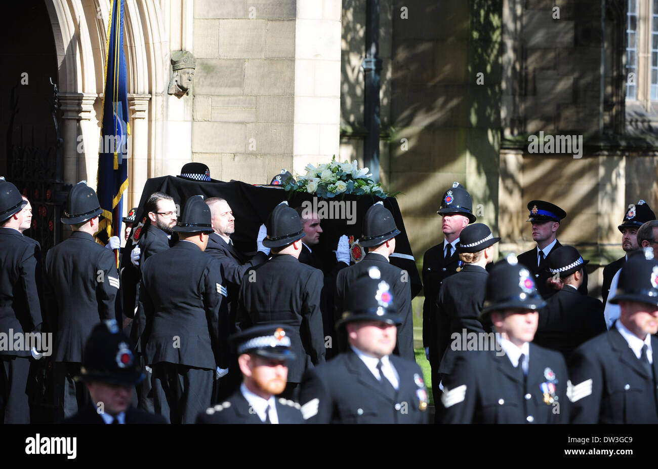 Atmosphere The funeral of PC Nicola Hughes, who was killed alongside ...
