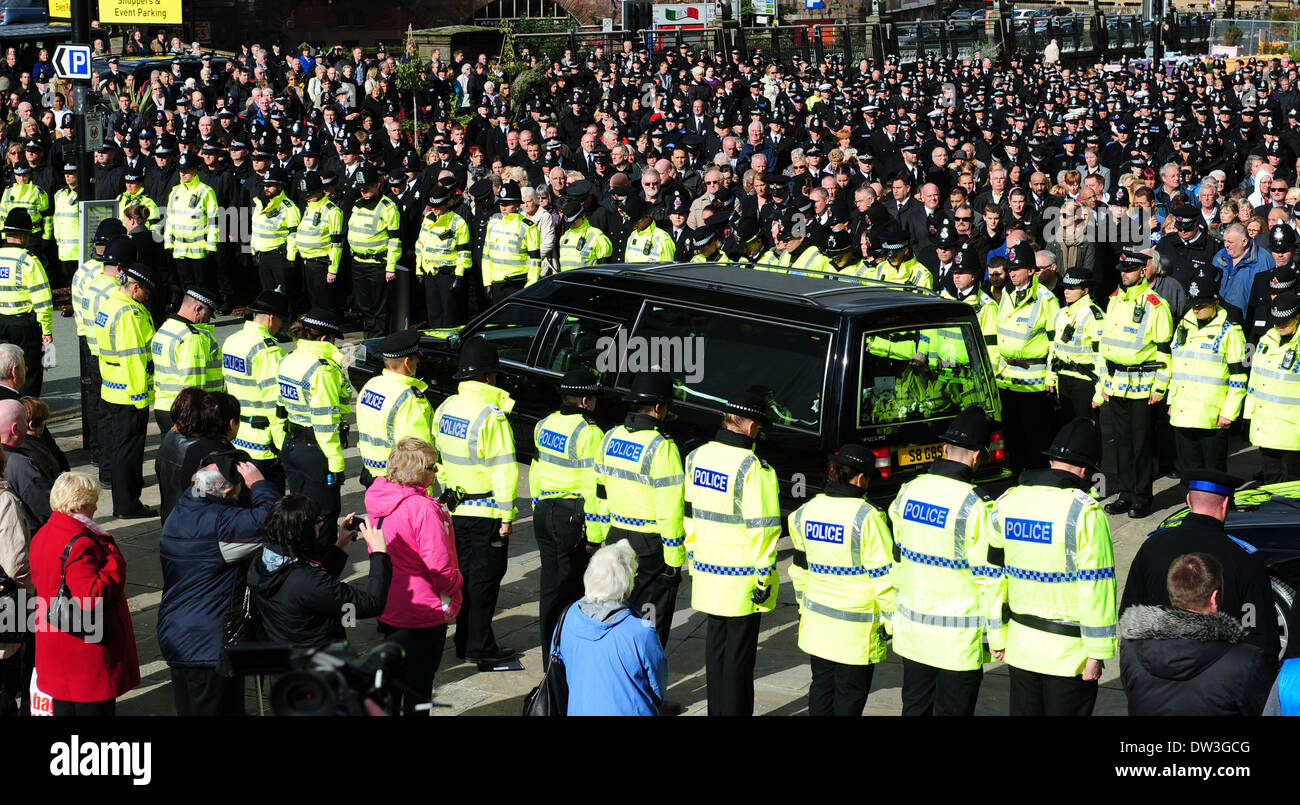 Atmosphere The funeral of PC Nicola Hughes, who was killed alongside ...